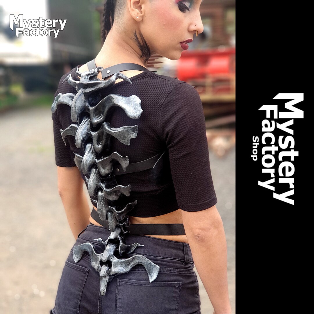 Xenomorph Spine Rave Outfit Cyber Outfit Biomechanical Alien Back ...