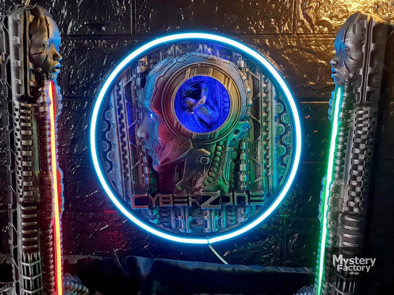 NEON Cyberpunk LAMP Gamer Decor Sci-fi Wall Art | Etsy