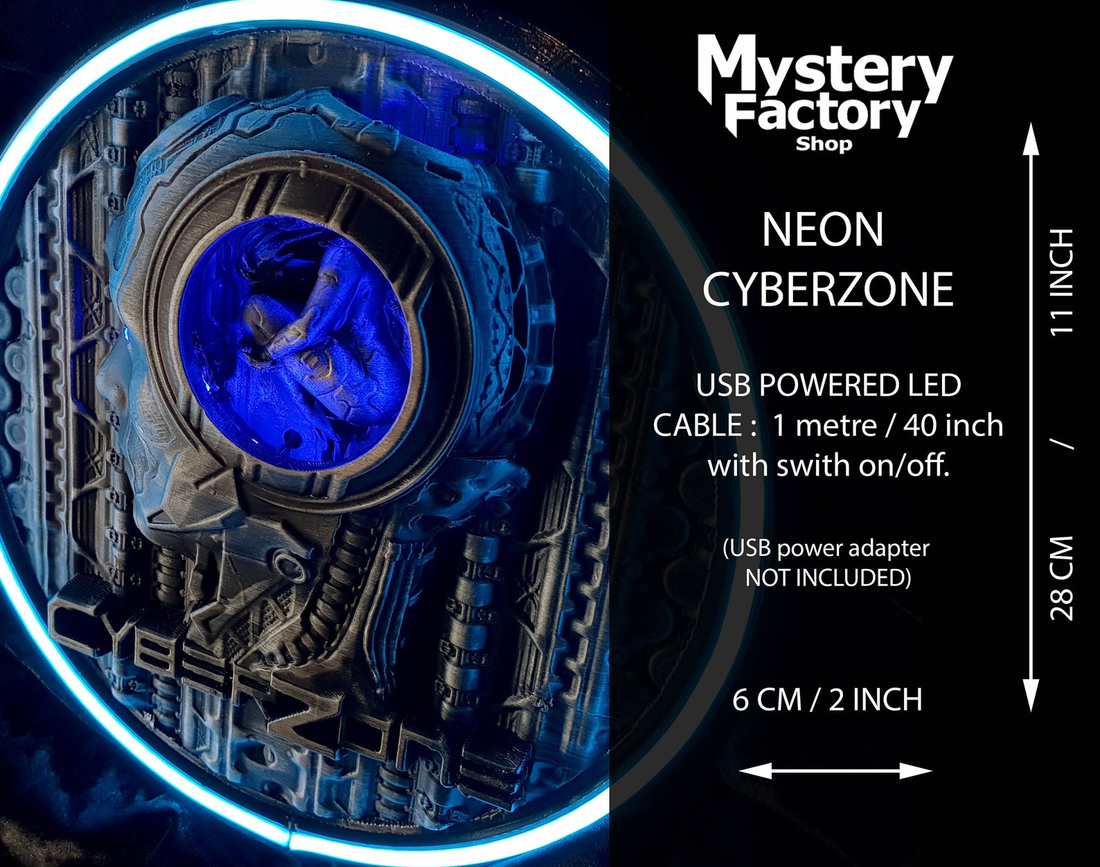 NEON Cyberpunk LAMP Gamer Decor Sci-fi Wall Art - Etsy
