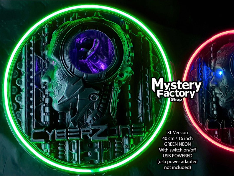 NEON Cyberpunk LAMP Gamer Decor Sci-fi Wall Art - Etsy