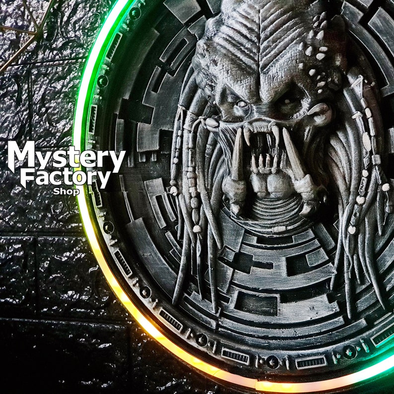 PREDATOR Neon Led Gamer Decor Sci-fi Wall Art Nerd Gift - Etsy