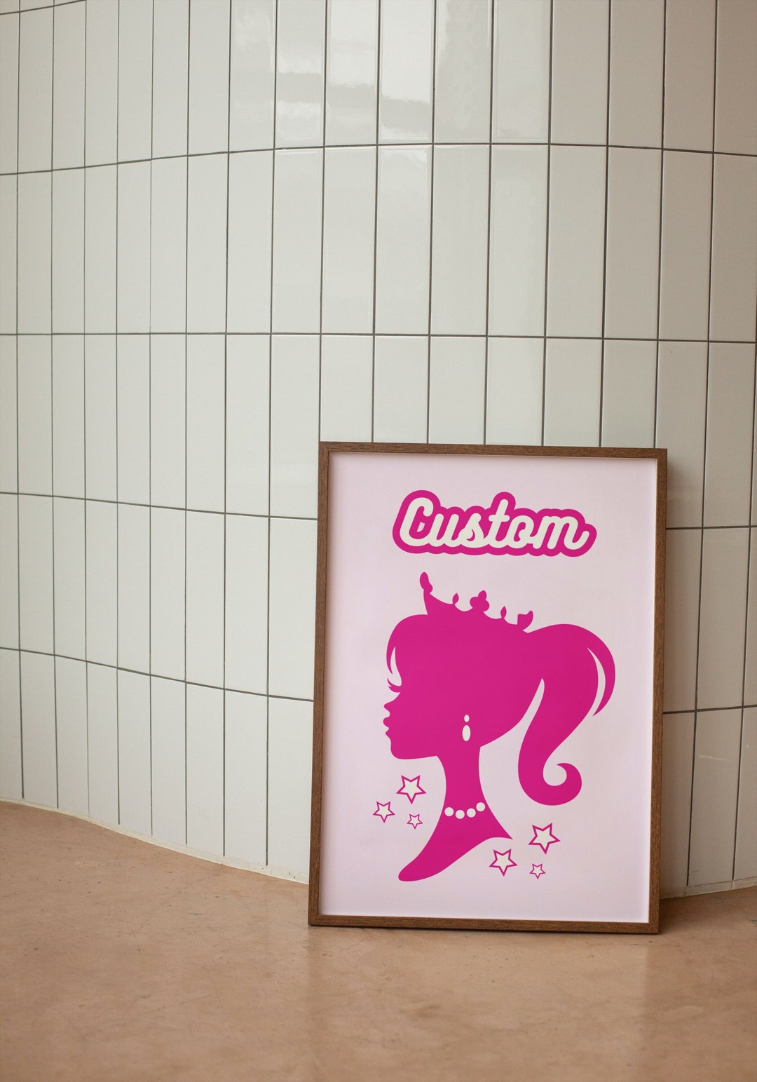 Custom Barbie Printable Art Poster Girl Bachelorette Preppy Dorm Decor ...