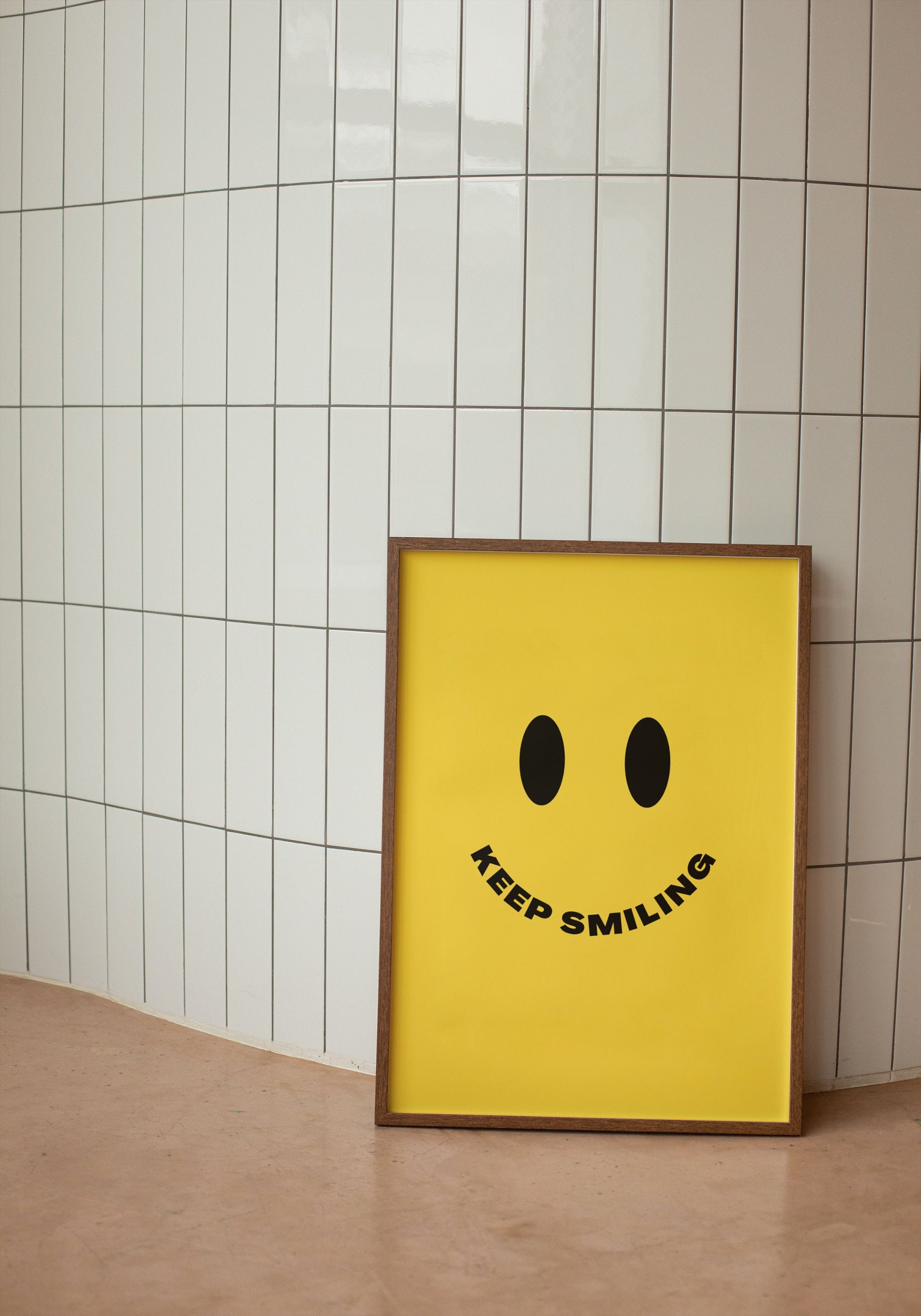 Keep Smiling Digital Print Smiley Print Happy Mood Poster Trendy Smiley ...