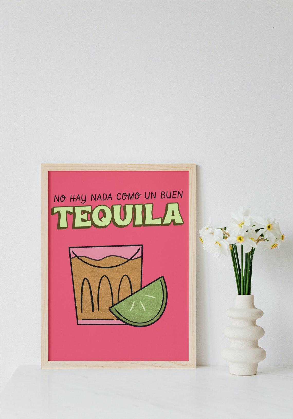 Tequila Poster Bar Cart Art Tequila Wall Art Tequila Digital Print ...