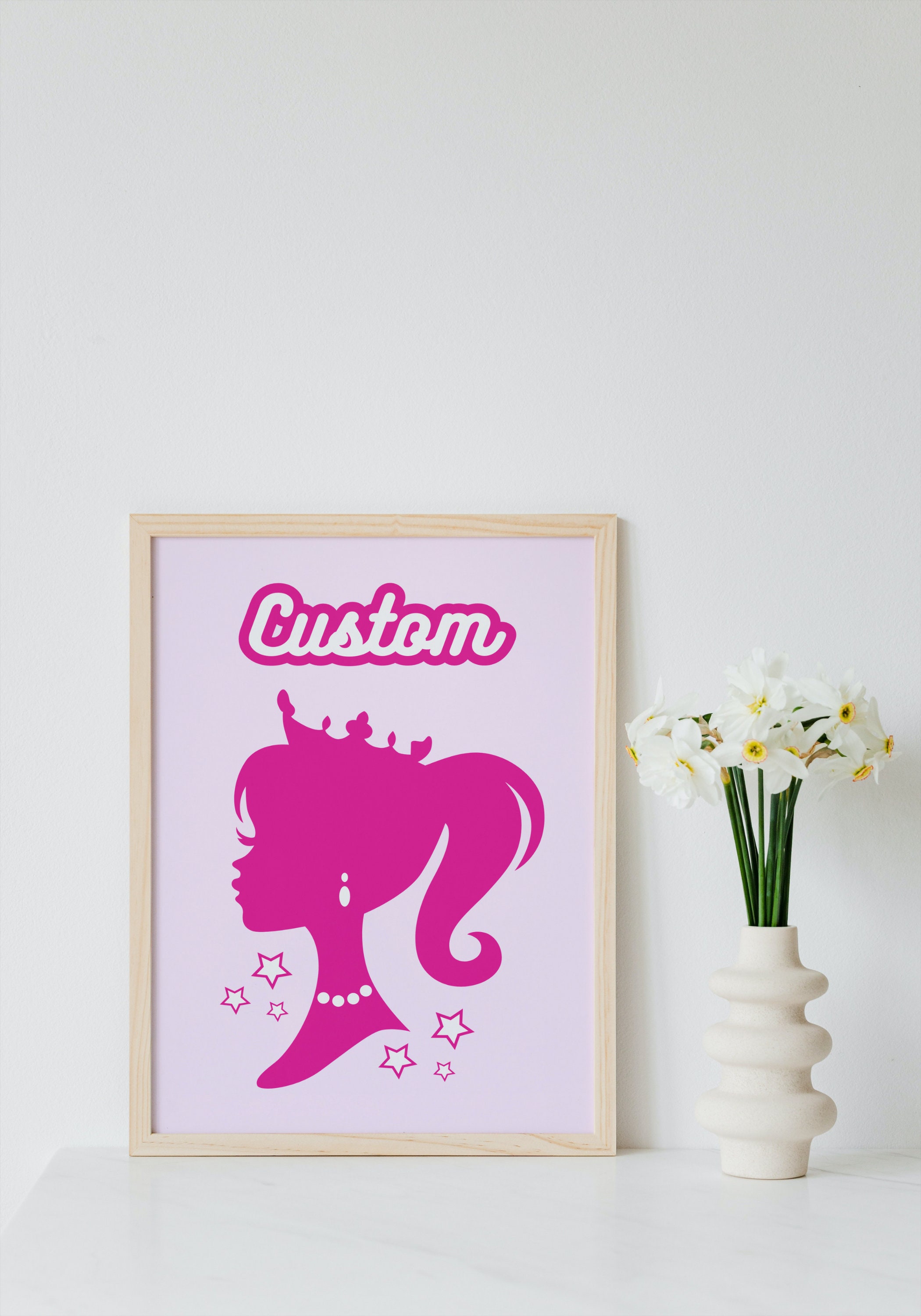 Custom Barbie Printable Art Poster Girl Bachelorette Preppy - Etsy