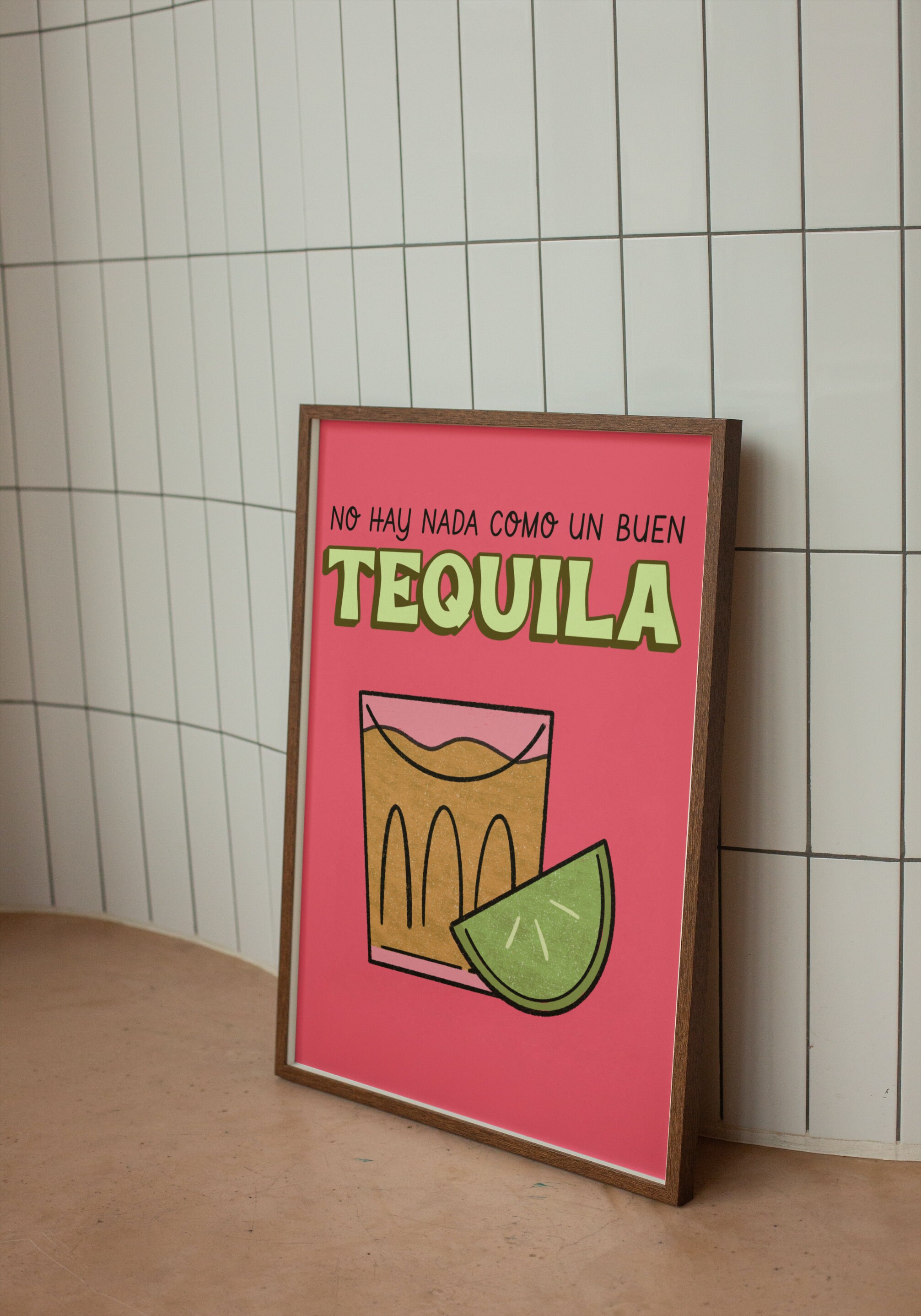 Tequila Poster Bar Cart Art Tequila Wall Art Tequila Digital Print ...
