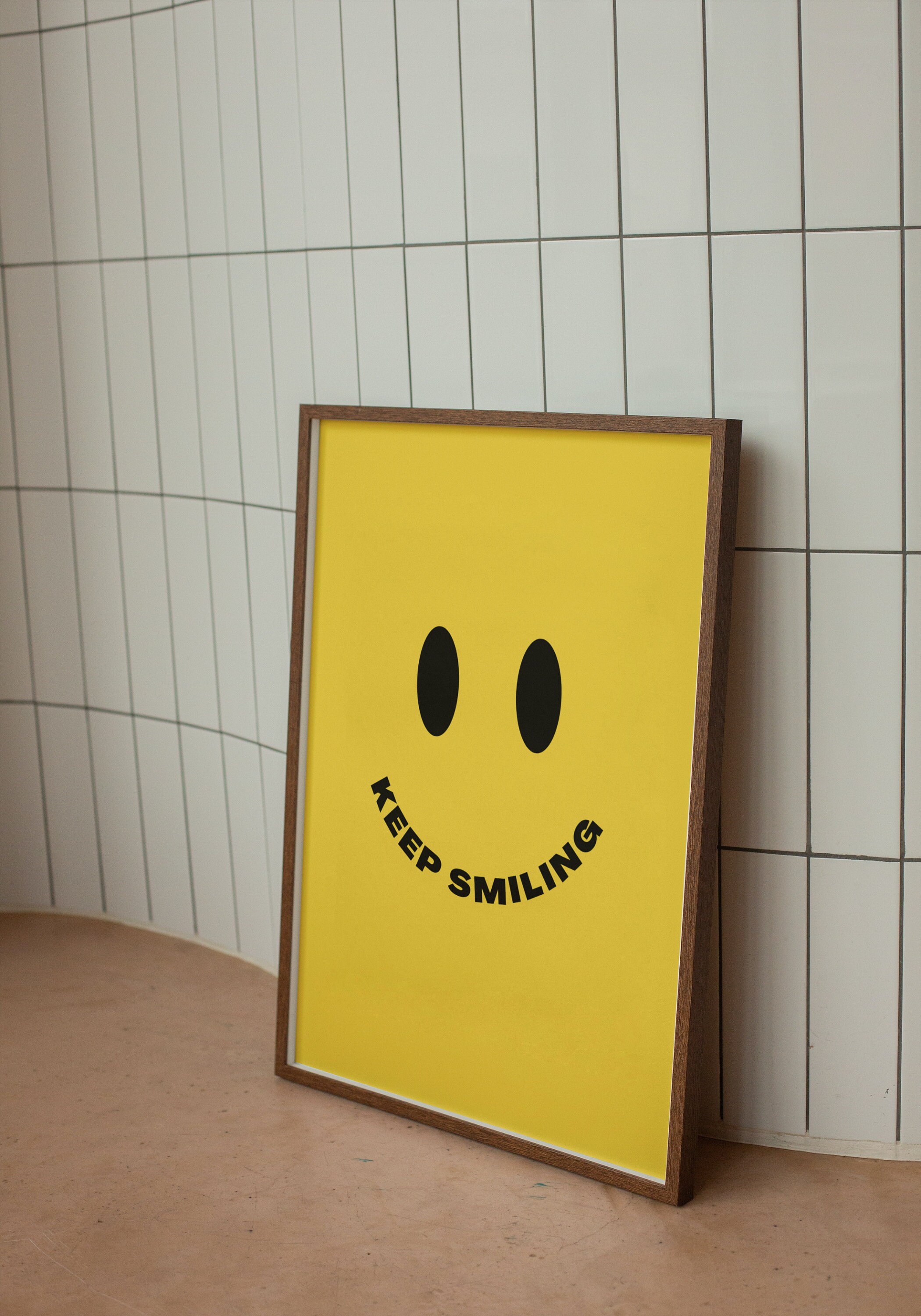 Keep Smiling Digital Print Smiley Print Happy Mood Poster Trendy Smiley ...