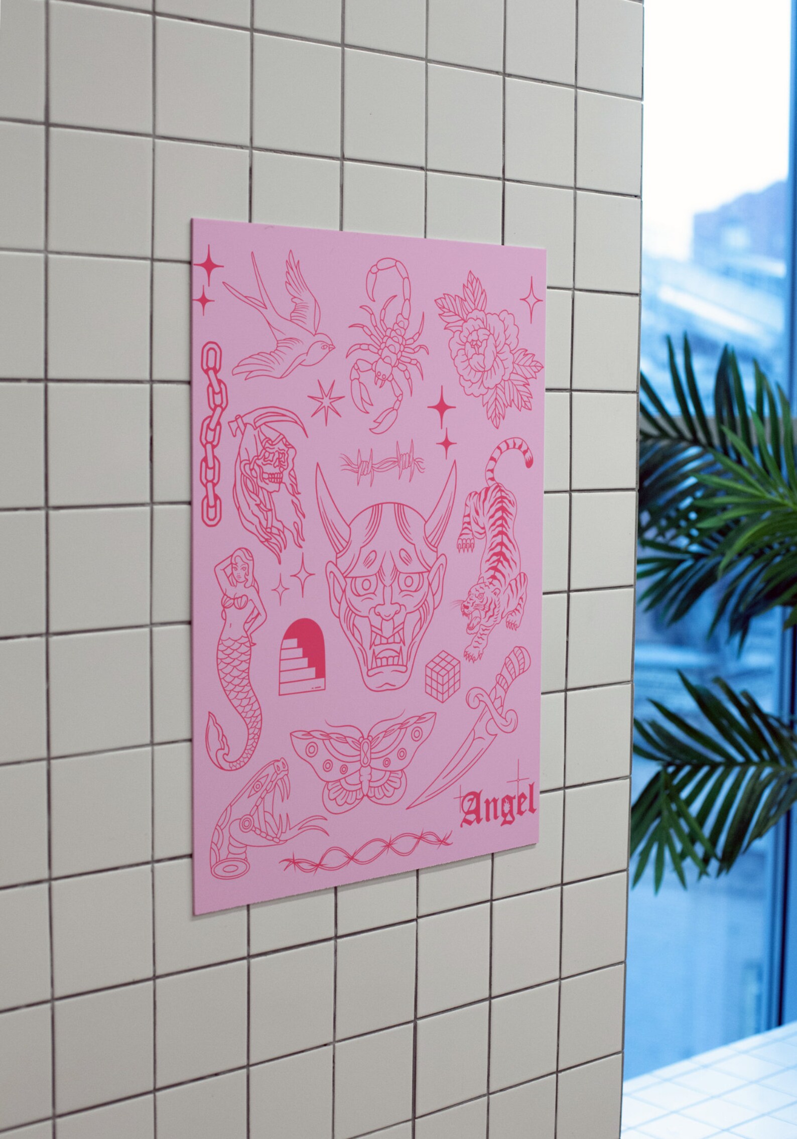 Tattoo Old School Digital Print, Tattoo Sketches Poster, Tattoo Flash ...