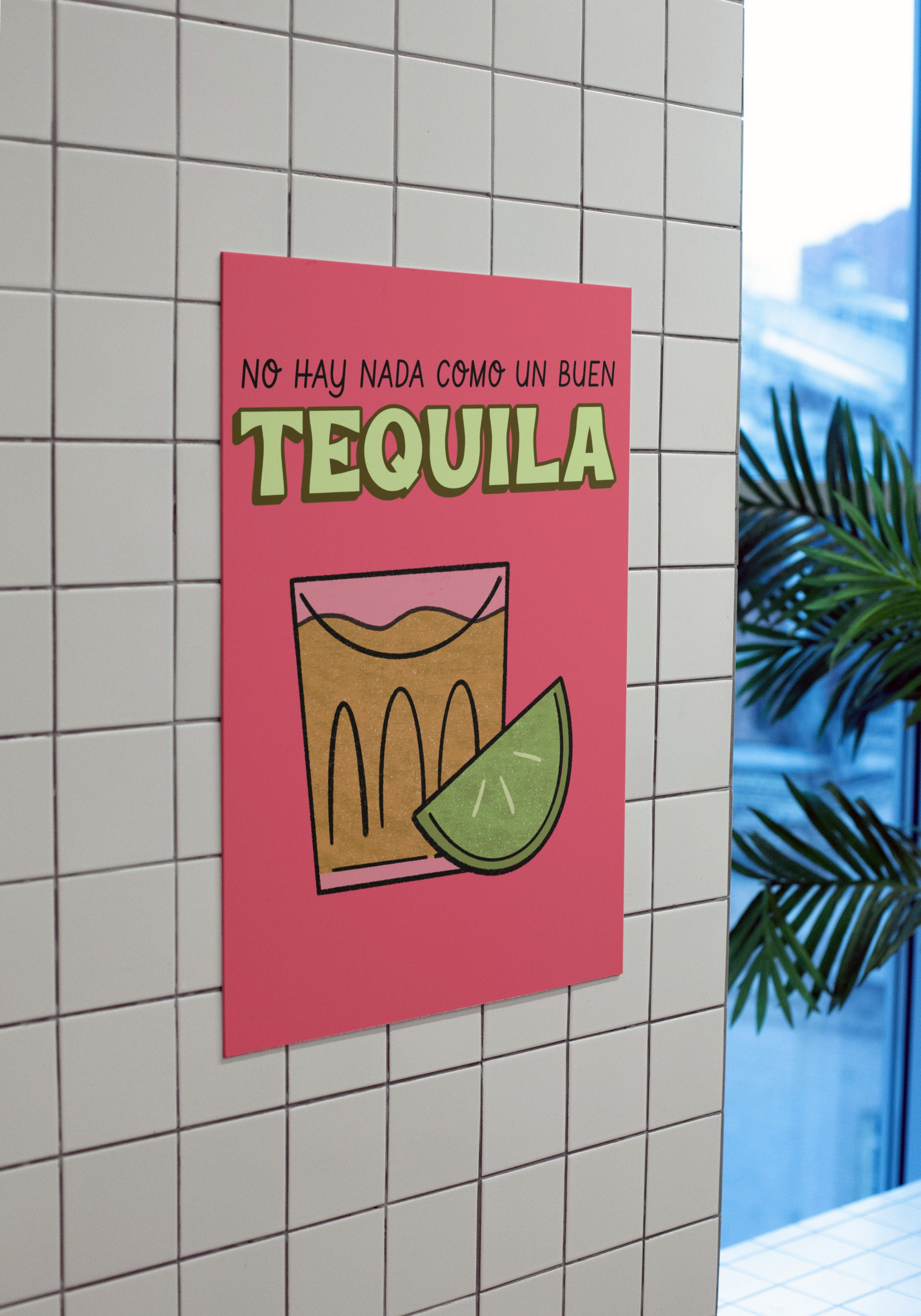 Tequila Poster Bar Cart Art Tequila Wall Art Tequila Digital Print ...