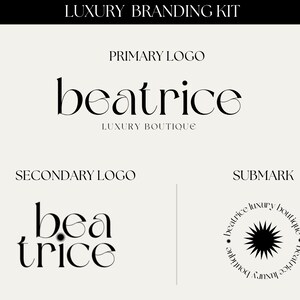 Luxury Premade Logo Design and Branding Kit, Boutique, Business Logo Design, Minimal Logo ...