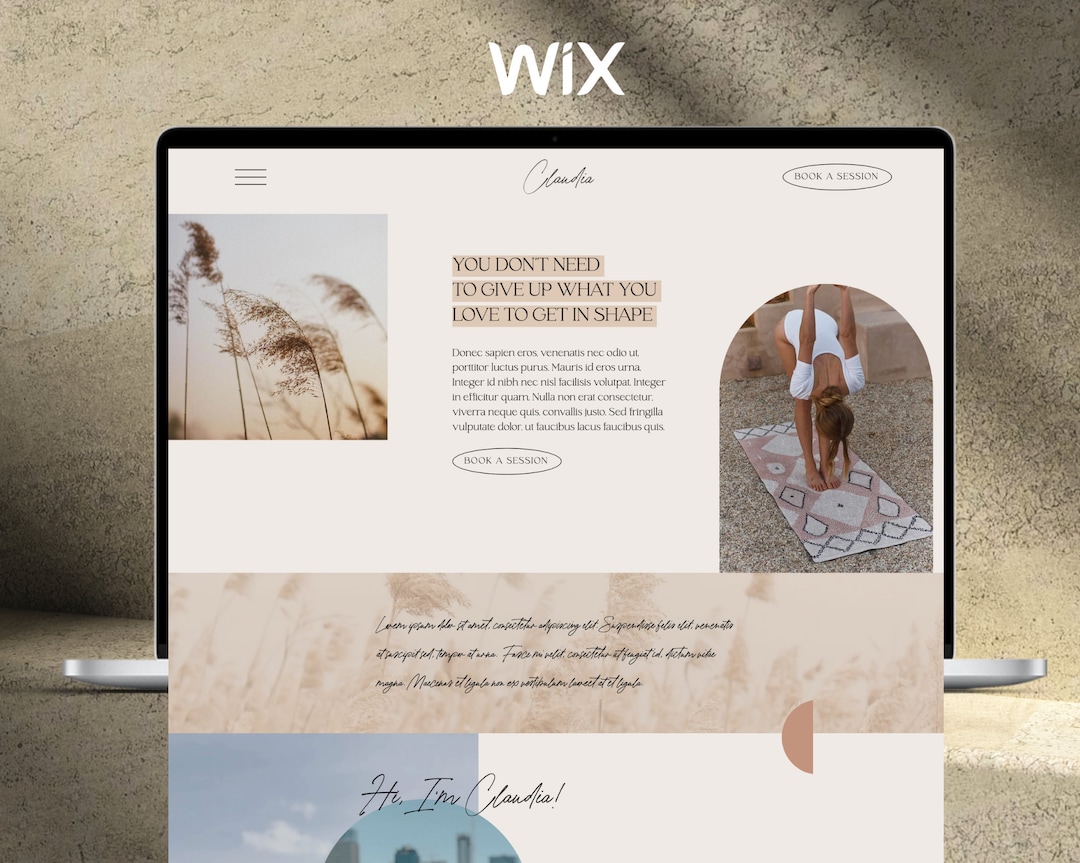 Wix Website Template, Boho Website Template for Coaches, Photography ...