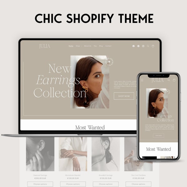 Shopify Website Templates - Etsy
