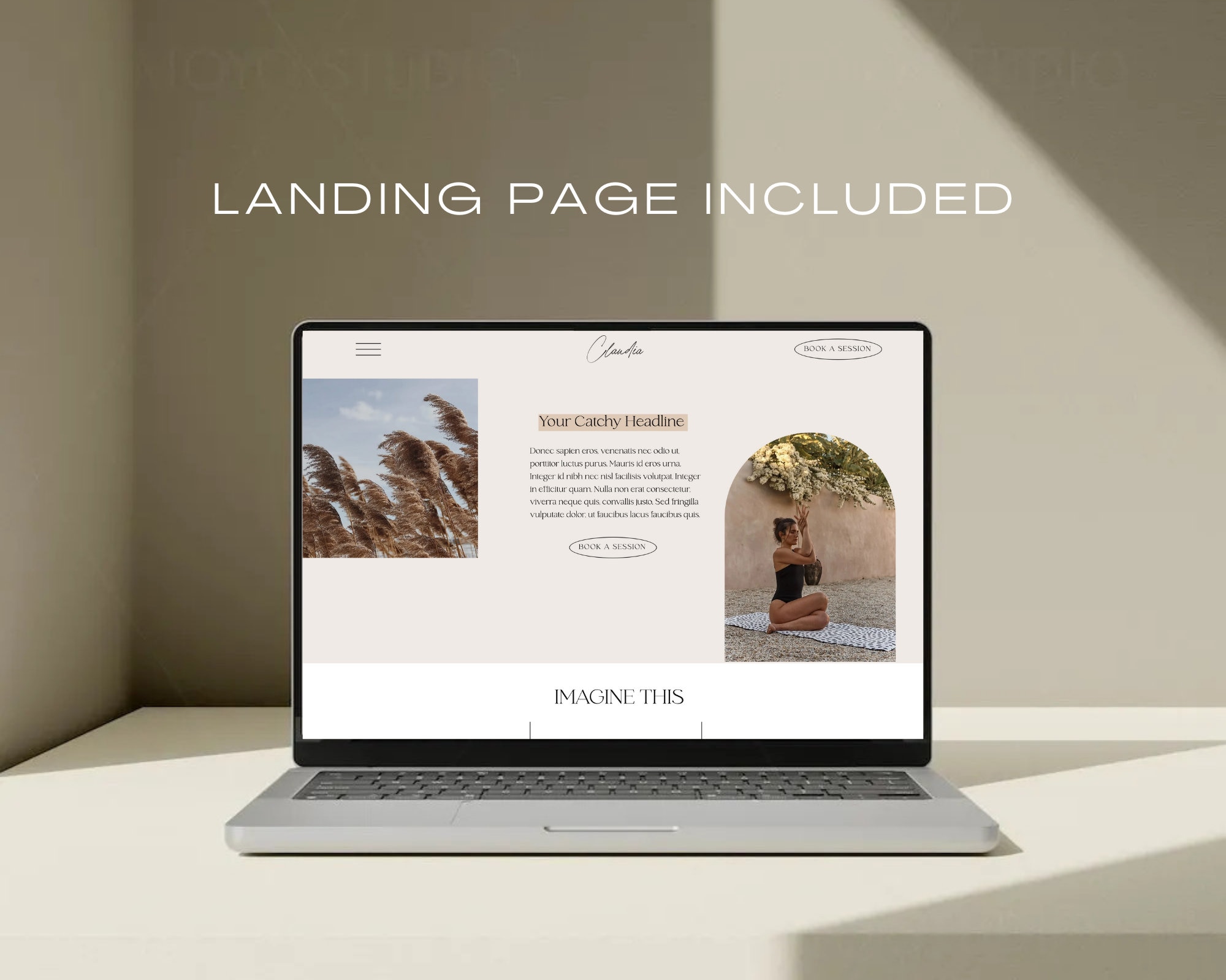 Wix Website Template, Boho Website Template for Coaches, Photography ...