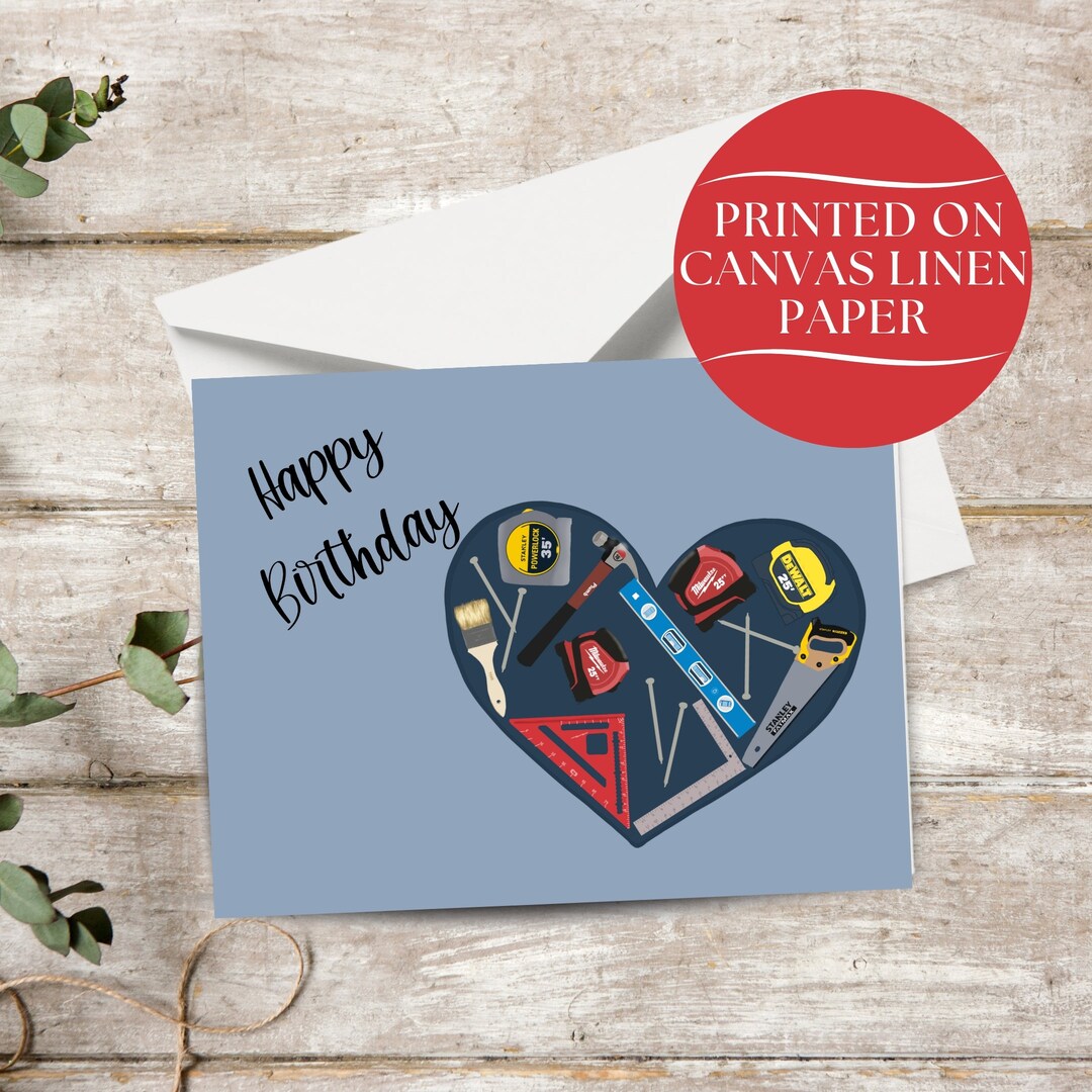 Handyman Tool Happy Birthday Card Christian Gifts Greeting Cards Card ...