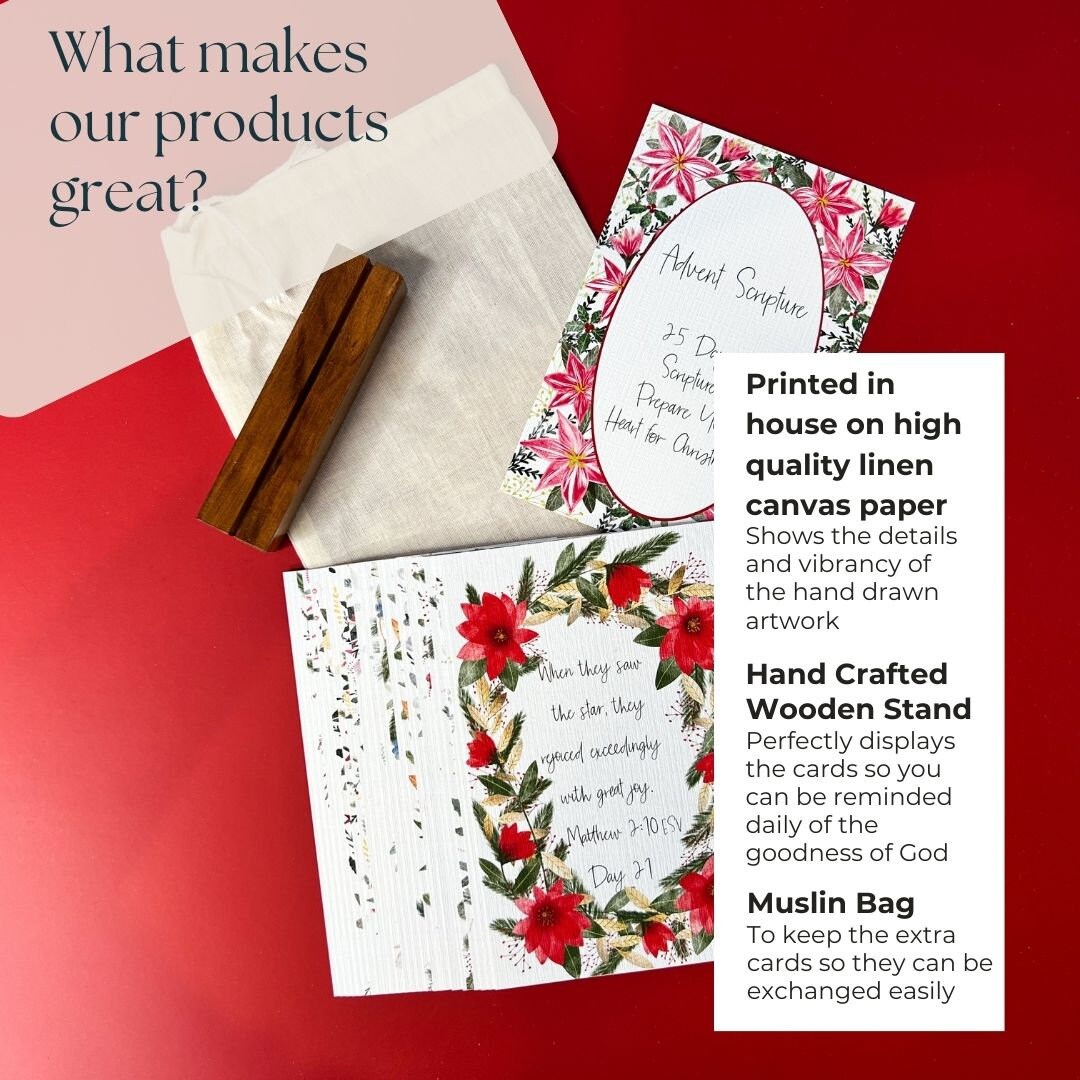 True Meaning of Christmas Scripture Card Set | 25-day Advent Verses ...