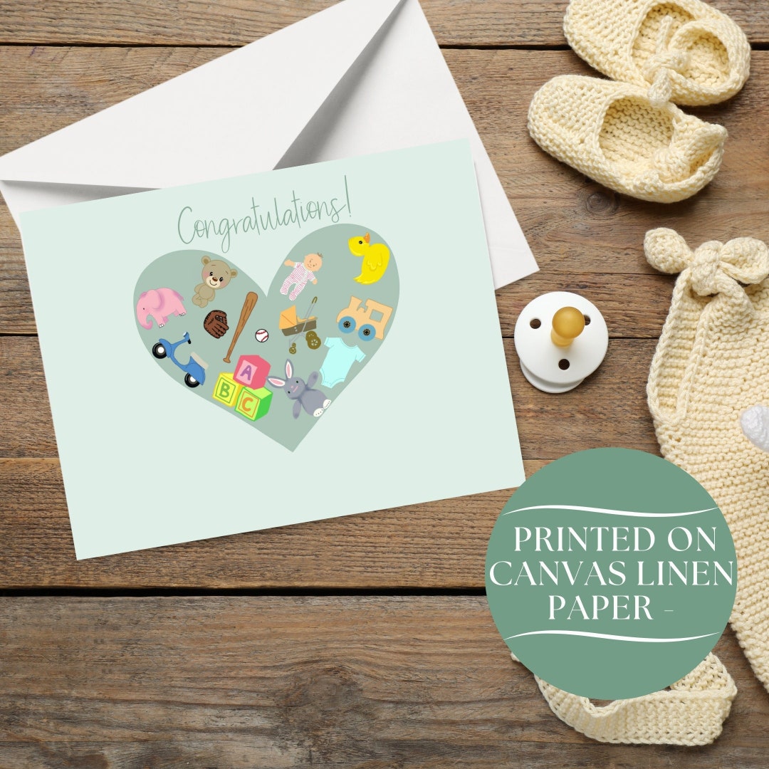 Congratulations New Baby Card | Baby Shower Congratulations Card ...