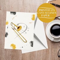 Personalised Trumpet Birthday Card - Jazz Band, Trumpeter, Orchestra ...