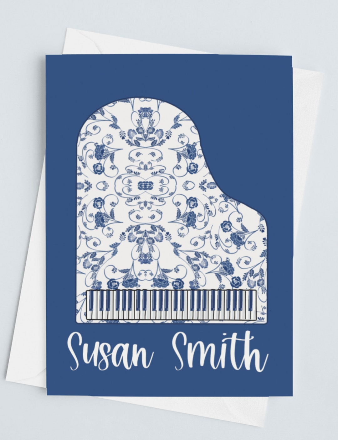 Personalized Piano Note Card Piano Teacher Gift Piano - Etsy