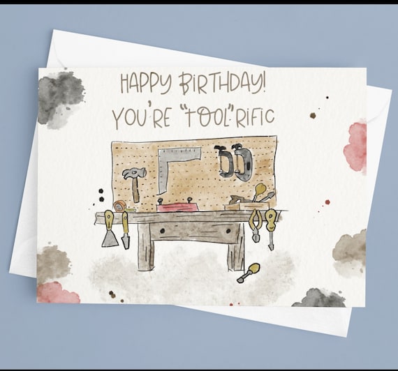 Handyman Birthday Card Carpenter Birthday Card Birthday Card - Etsy