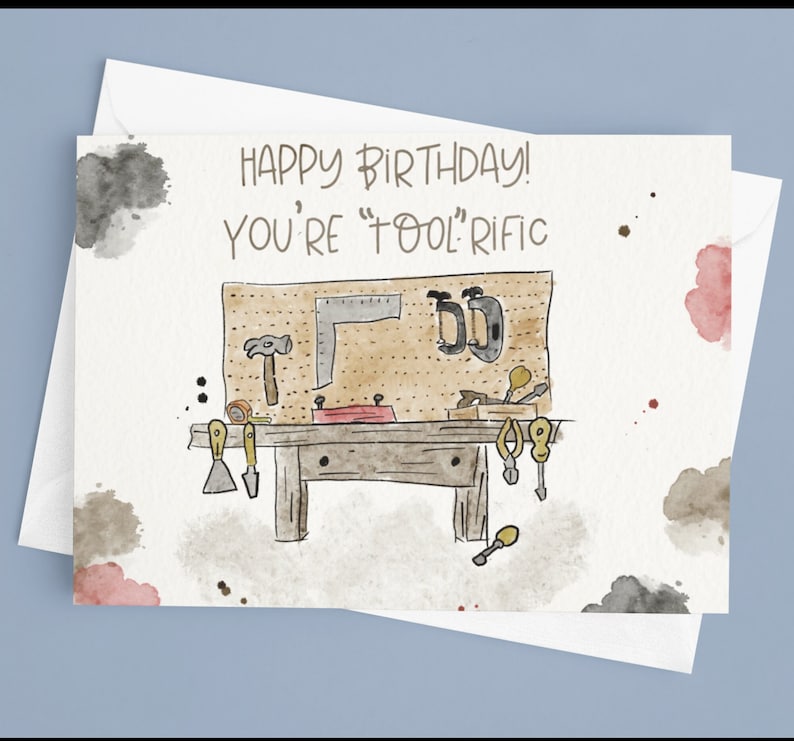 Handyman Birthday Card, Carpenter Birthday Card, Birthday Card for Him ...
