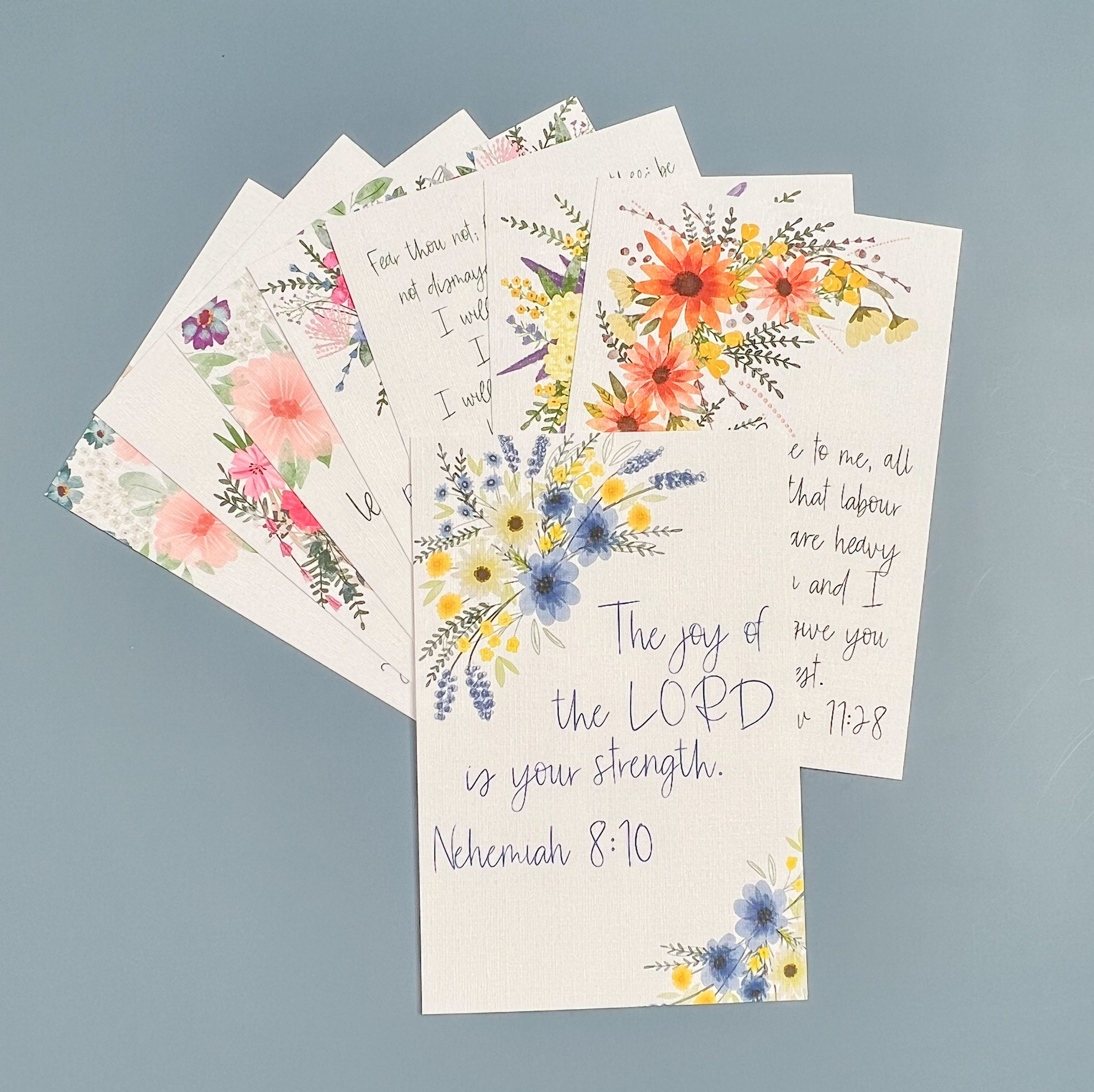 Set 1 Scripture Cards With Holder, God's Promises, Memorize Scripture ...