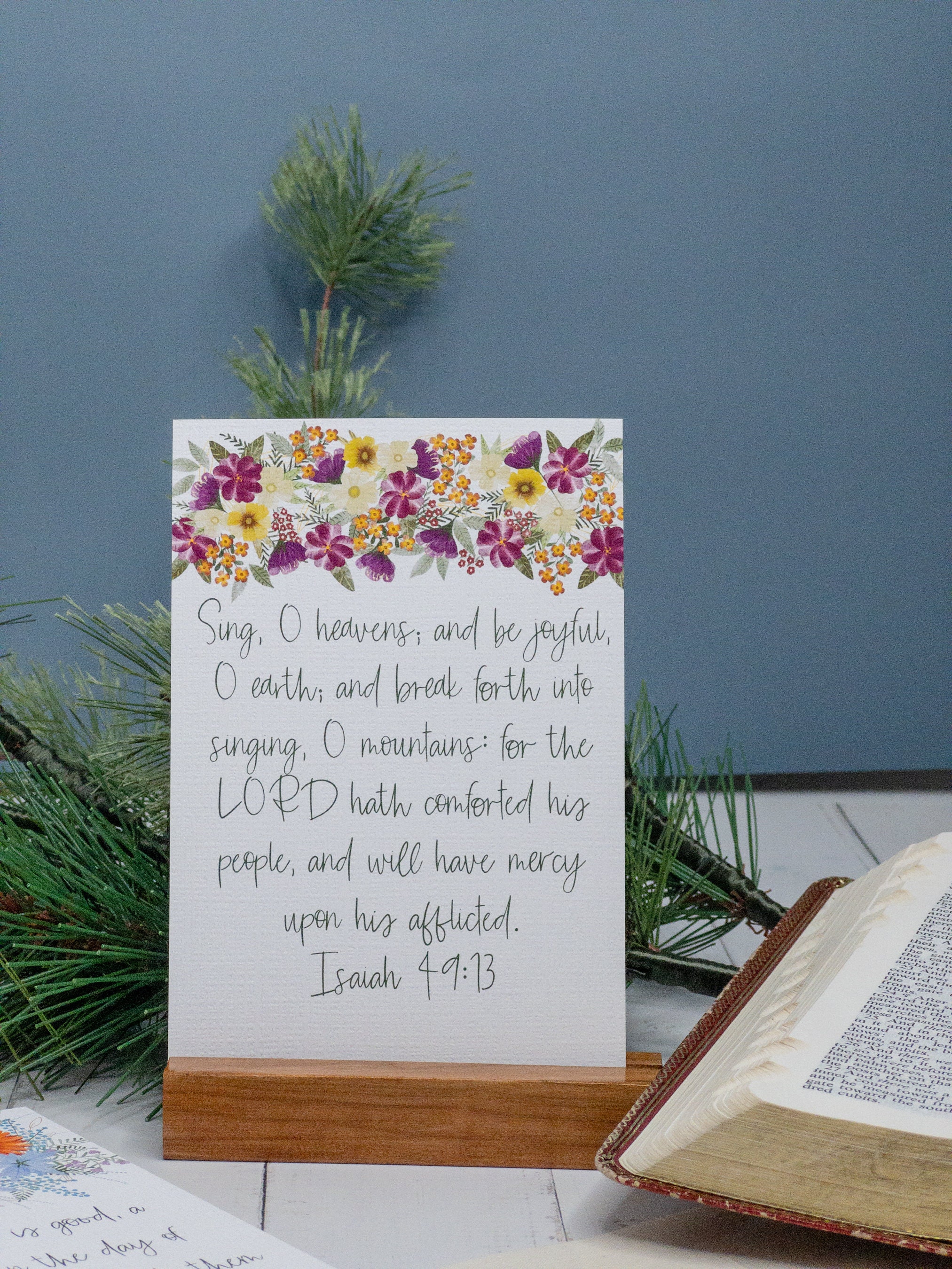 Comfort Scripture Cards, Bible Verse Cards for Grief, Sympathy ...