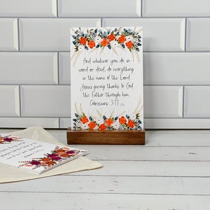 Thanksgiving Scripture Cards With Holder, 12 Verses on Being Thankful ...