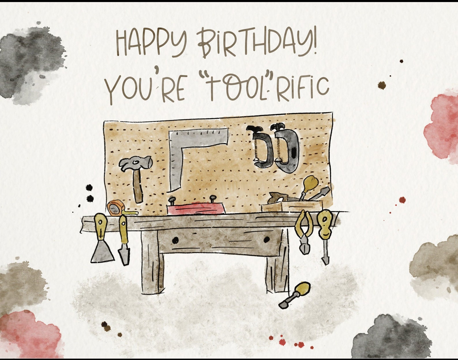 Handyman Birthday Card, Carpenter Birthday Card, Birthday Card for Him ...