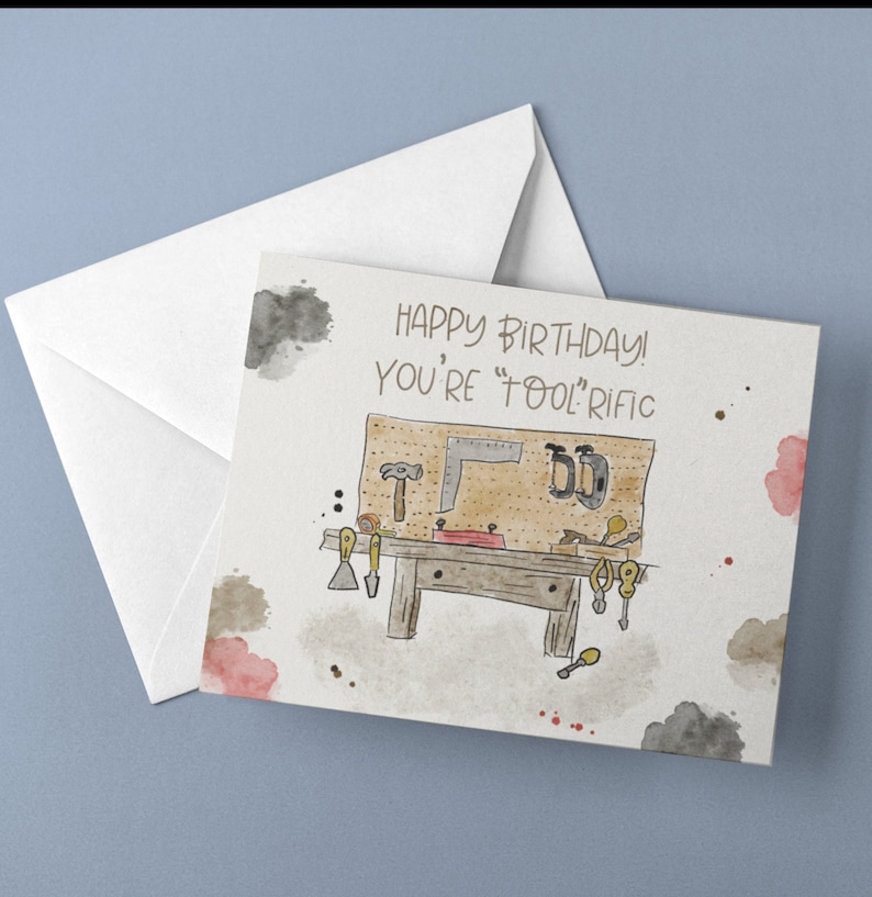 Handyman Birthday Card, Carpenter Birthday Card, Birthday Card for Him ...