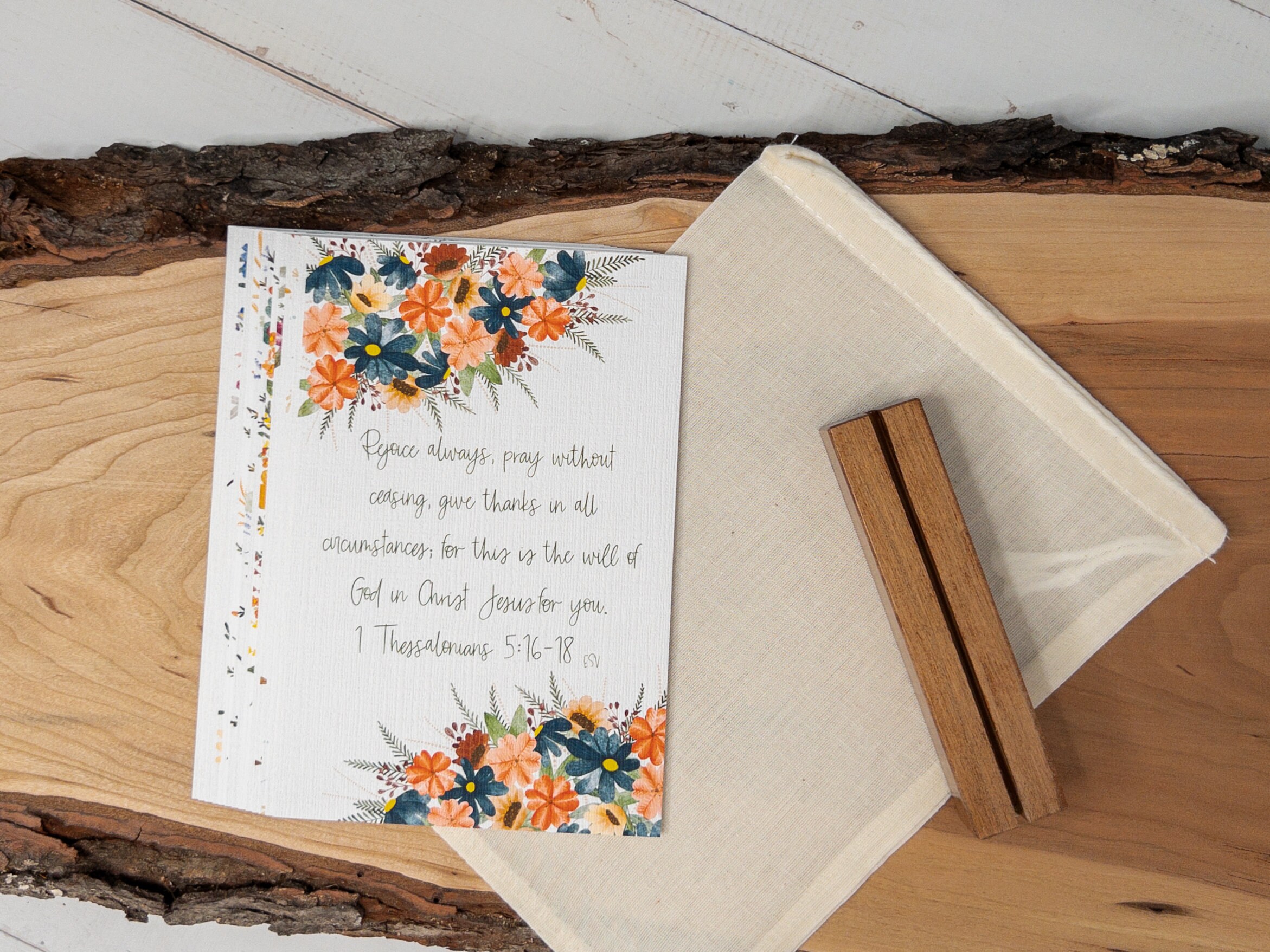 Thanksgiving Scripture Cards With Holder, 12 Verses on Being Thankful ...