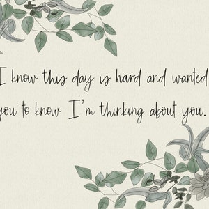 I Know This Day is Hard Card Thinking of You Masculine - Etsy
