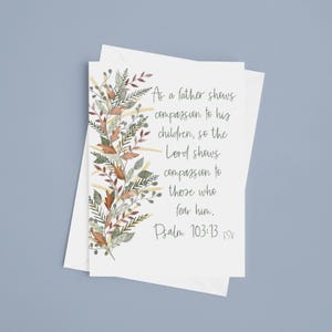 Psalm 103:13 Father’s Day Card | Christian Bible Verse Card for Dad ...