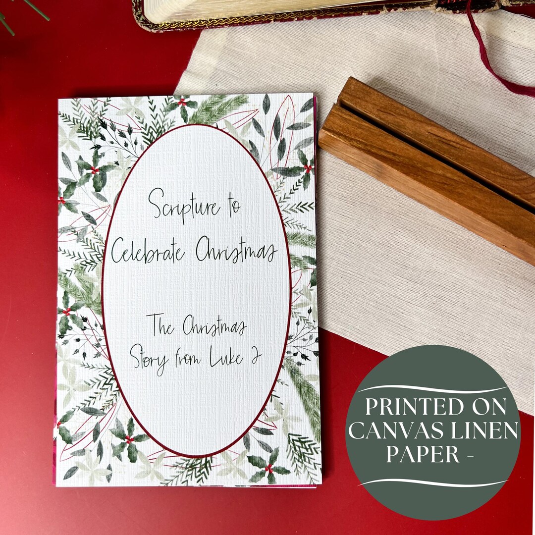 Christmas Scripture Cards With Holder – Luke 2 KJV | Memorize the ...