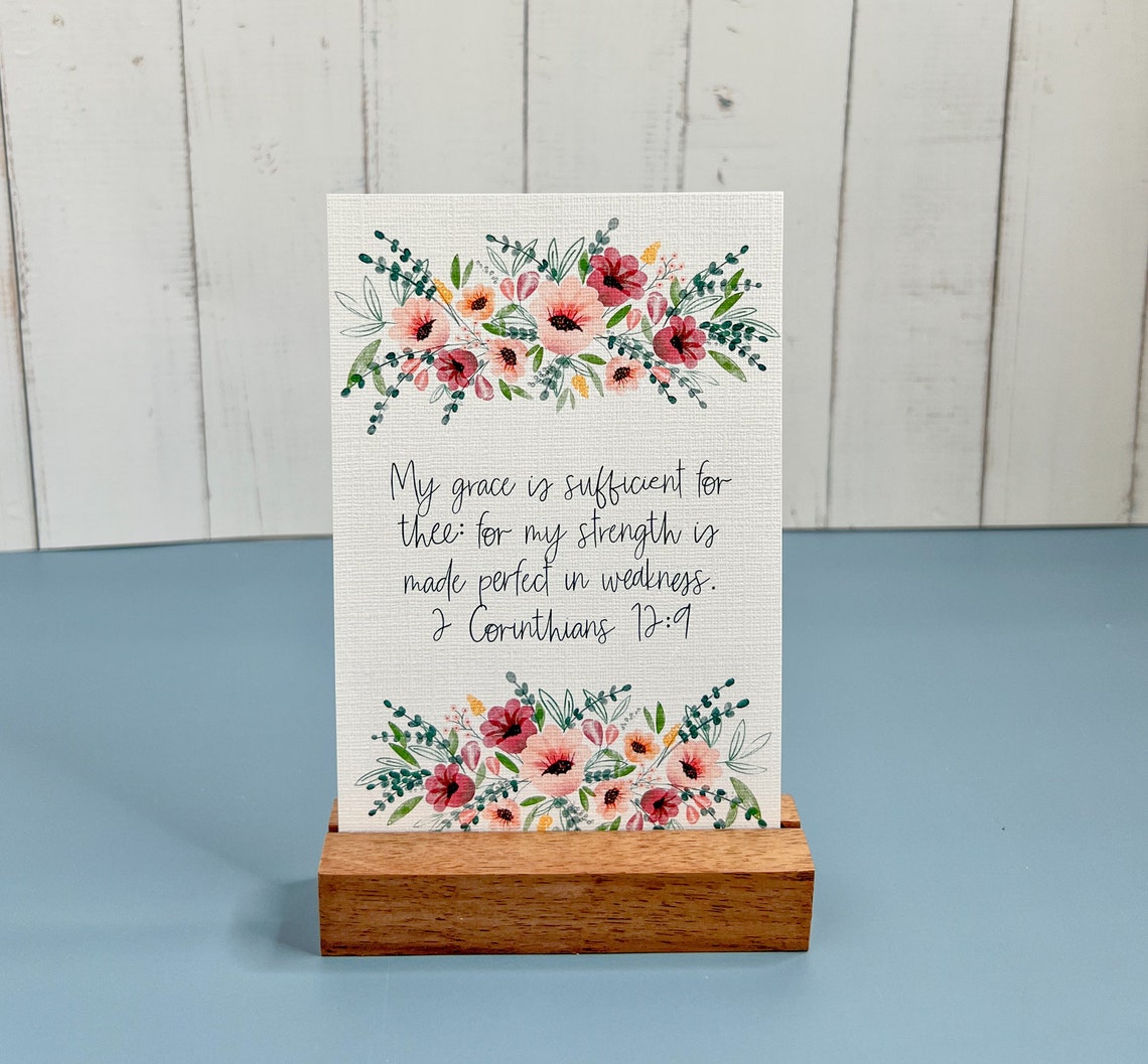 Scripture Cards With Holder God's Promises Month of - Etsy