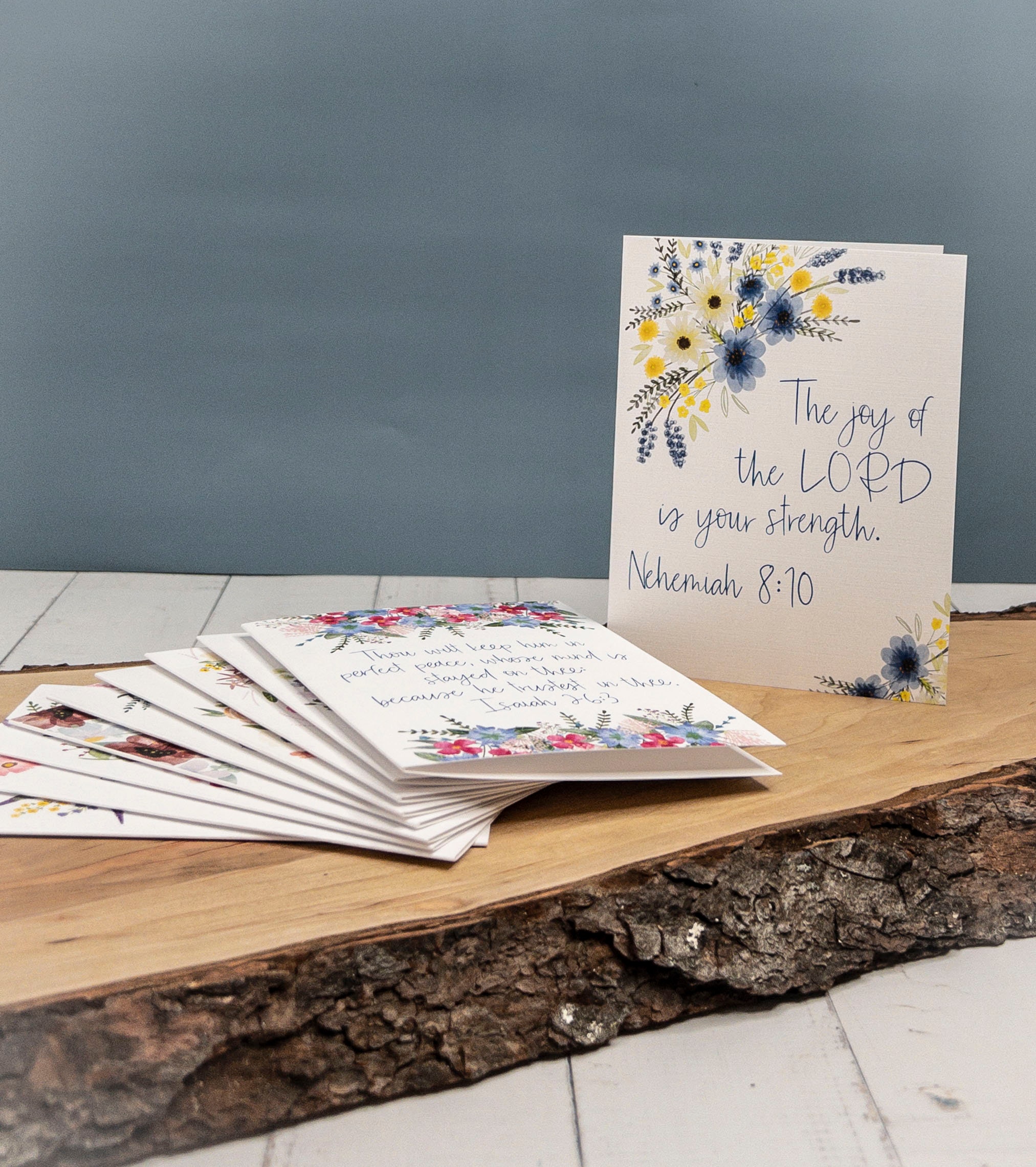 10 Floral Scripture Notecards Set 1. Bible Verse Greeting - Etsy