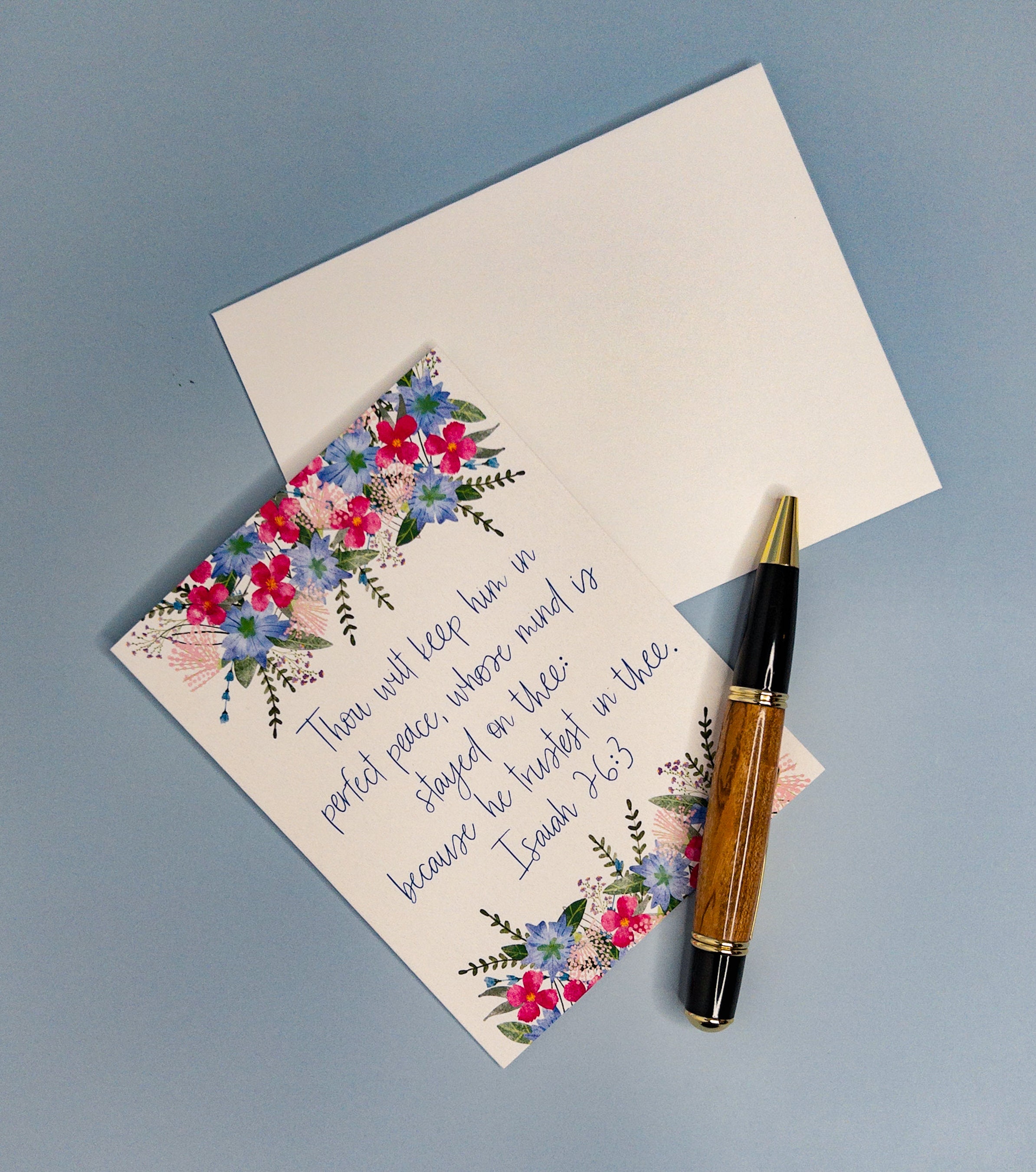 10 Floral Scripture Notecards Set 1. Bible Verse Greeting - Etsy