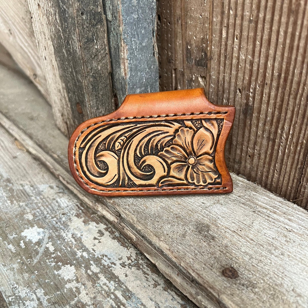 Handcrafted Horizontal Knife Sheath Made by Rangebossleatherco - Etsy