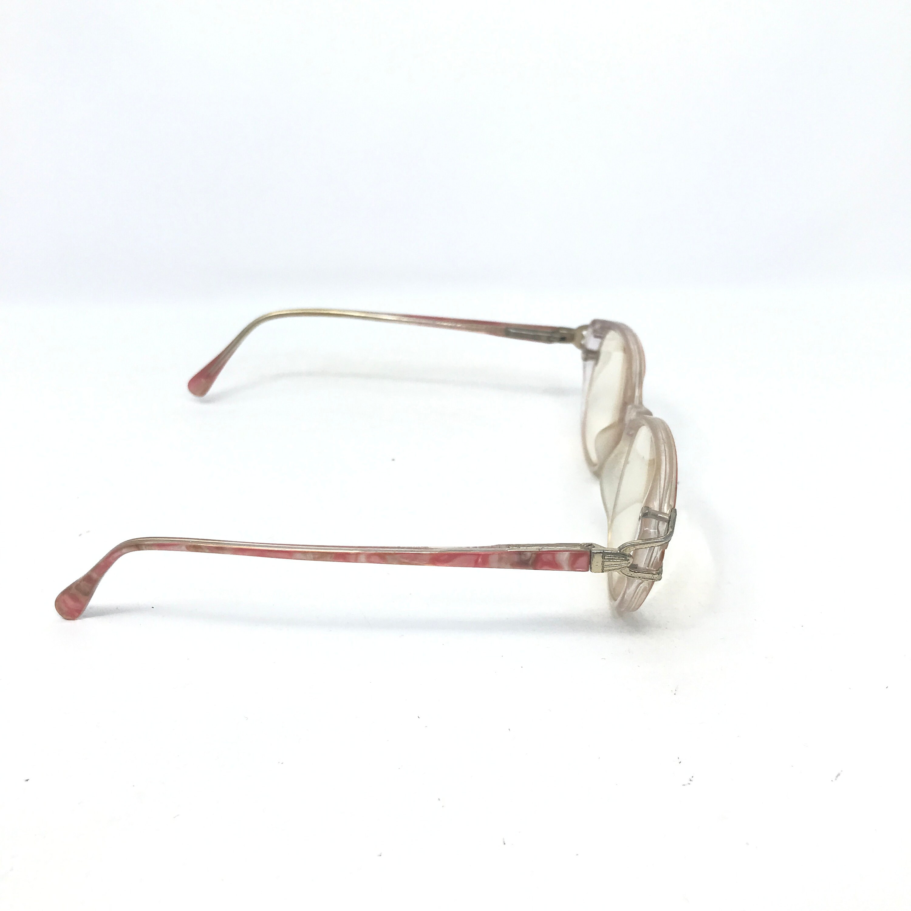 Vintage Zen Optical Marion Eyeglasses Glasses Frame Pink Oval Used ...