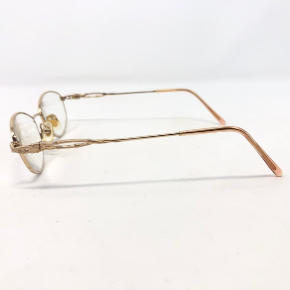 Vintage Laura Ashley Eyeglasses Glasses Frame Gold Ov… - Gem