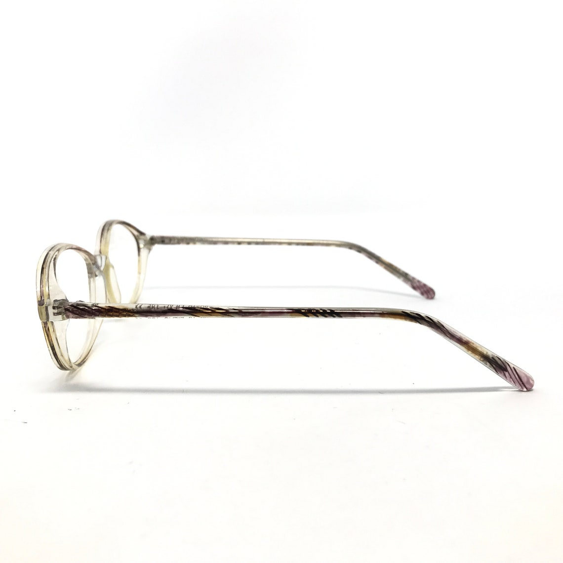 Vintage Zodiac Lorna Eyeglasses Glasses Frames Purple Oval Eyeglasses ...