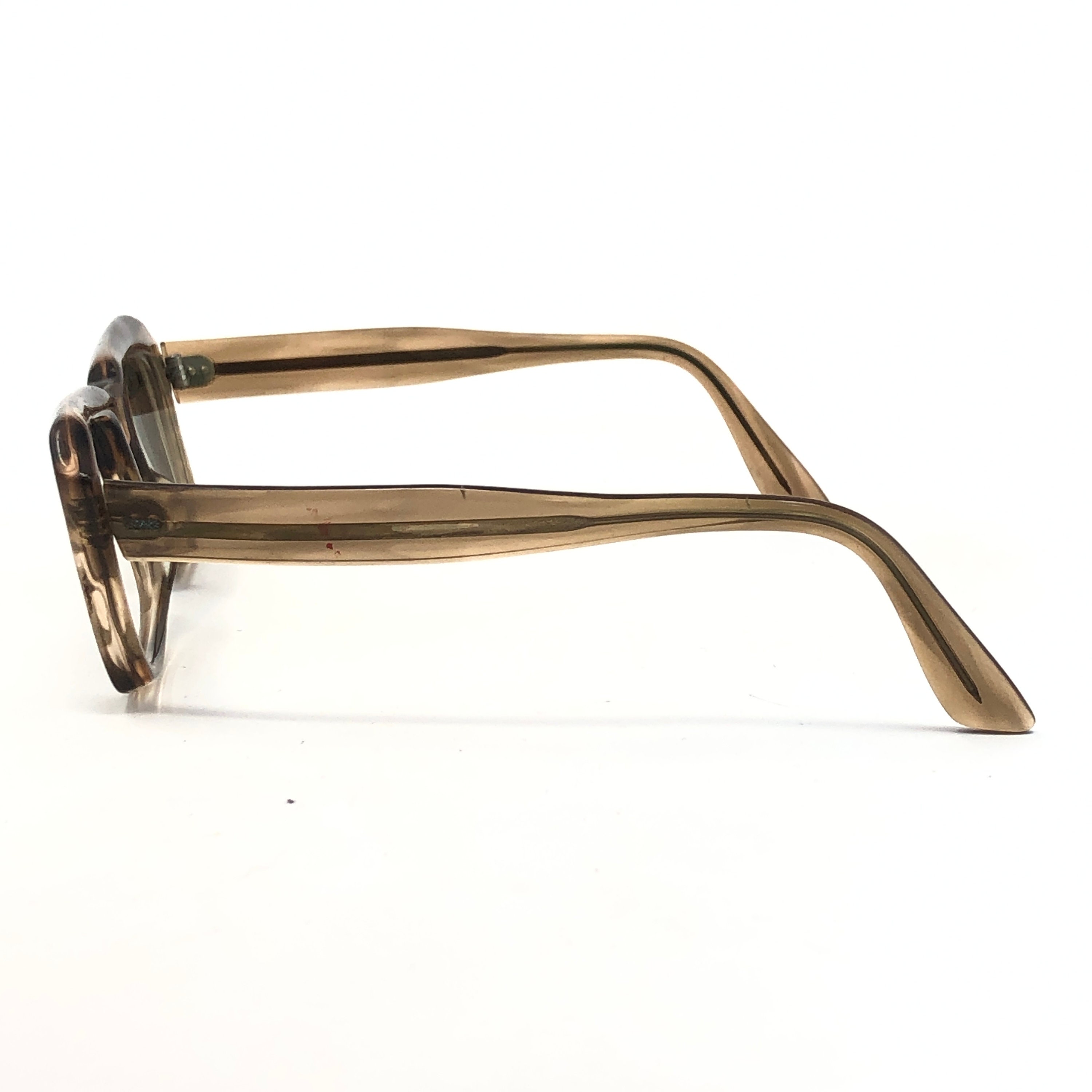 Vintage Geek Eyeglasses Glasses Frame Brown Square Used - Etsy