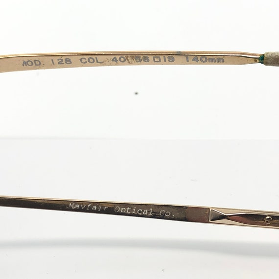 Vintage Mayfair Mod 128 Eyeglasses Glasses Frames Gol… - Gem
