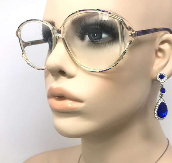 Vintage Specsavers Ruth Eyeglasses Glasses Frame Clea… - Gem