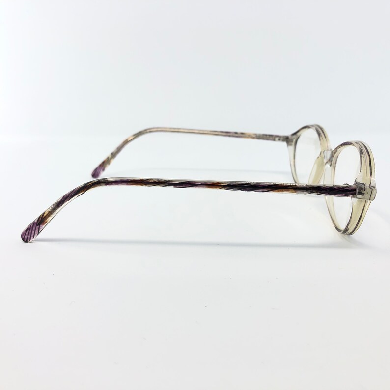 Vintage Zodiac Lorna Eyeglasses Glasses Frames Purple Oval Eyeglasses ...