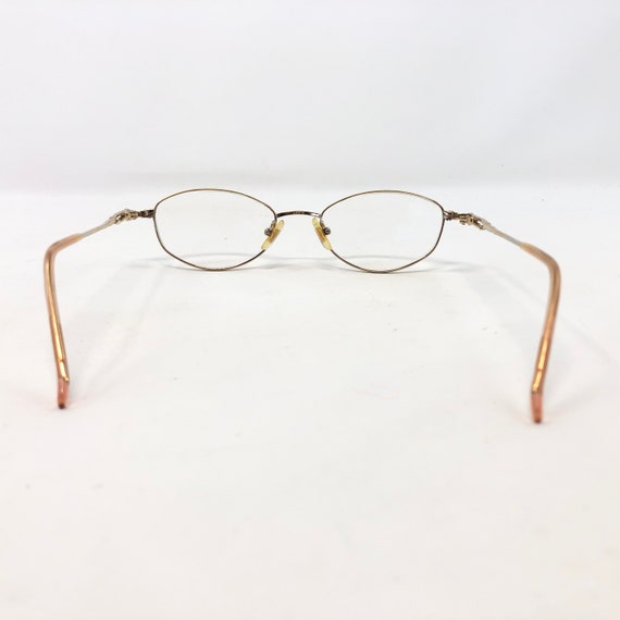Vintage Laura Ashley Eyeglasses Glasses Frame Gold Ov… - Gem