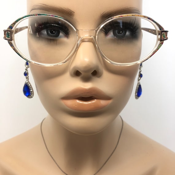 Vintage Zodiac Carousel Eyeglasses Glasses Frame Clea… - Gem