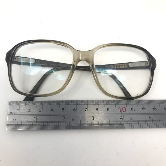 Vintage Square Eyeglasses Glasses Frame Green Brown U… - Gem