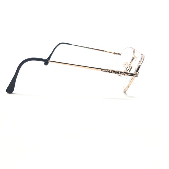 Vintage Jaeger Mod. 056 Eyeglasses Glasses Frame Gold… - Gem