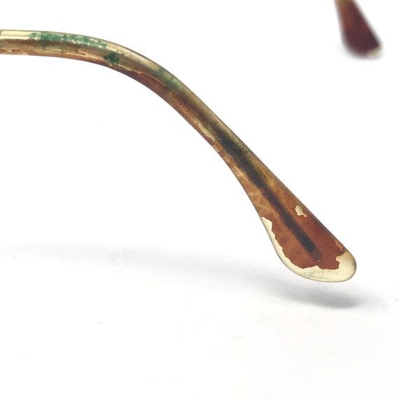 Vintage Pringle 35 Eyeglasses Glasses Frame Bronze Ro… - Gem