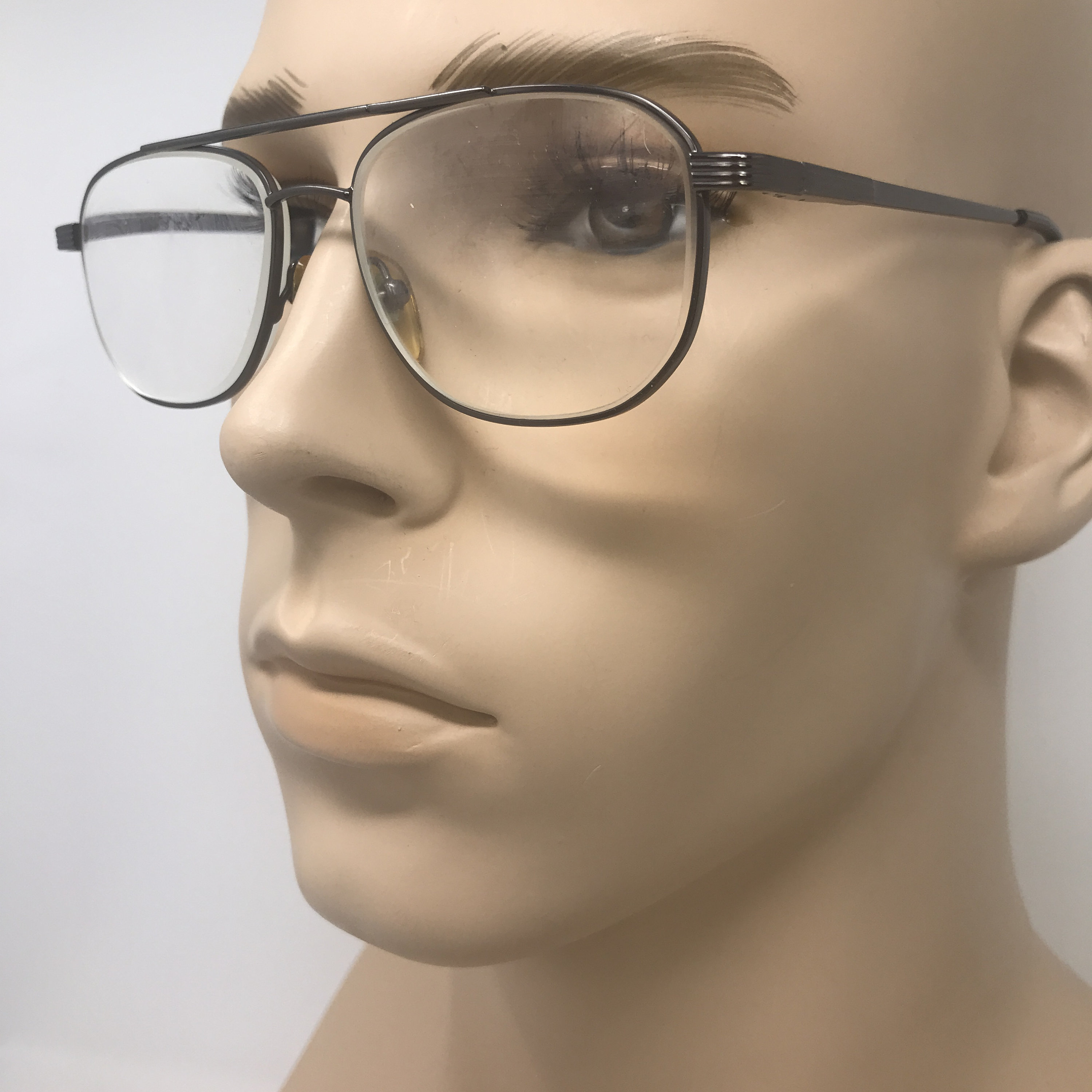 Vintage Atlas 72 Eyeglasses Glasses Frame Black Pilot Used Eyeglass ...